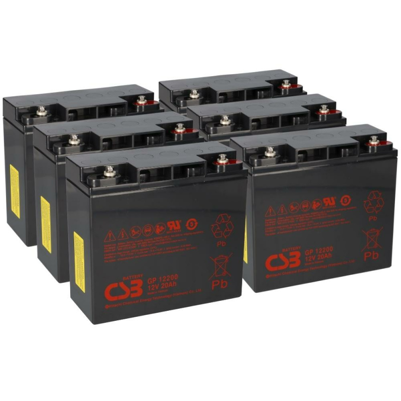 72V 20Ah (6x 12V 20Ah) kompatibel SXT Raptor V3 zyklenfest