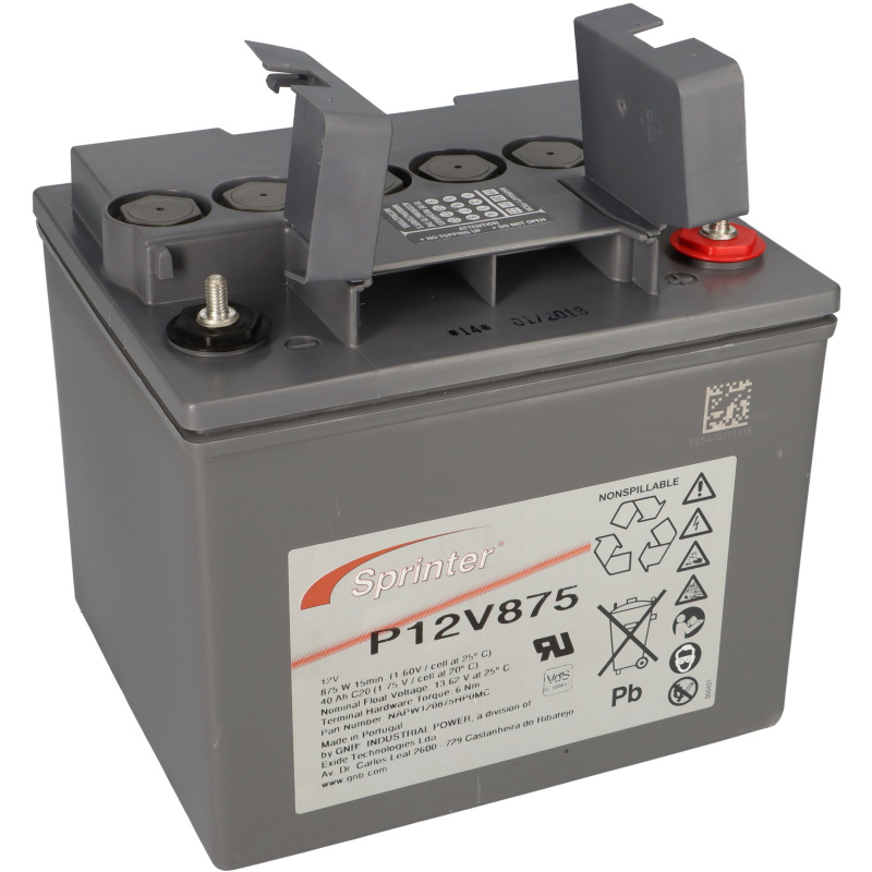 12V 41Ah Sprinter P12V875 Blei-AGM Akku mit VdS